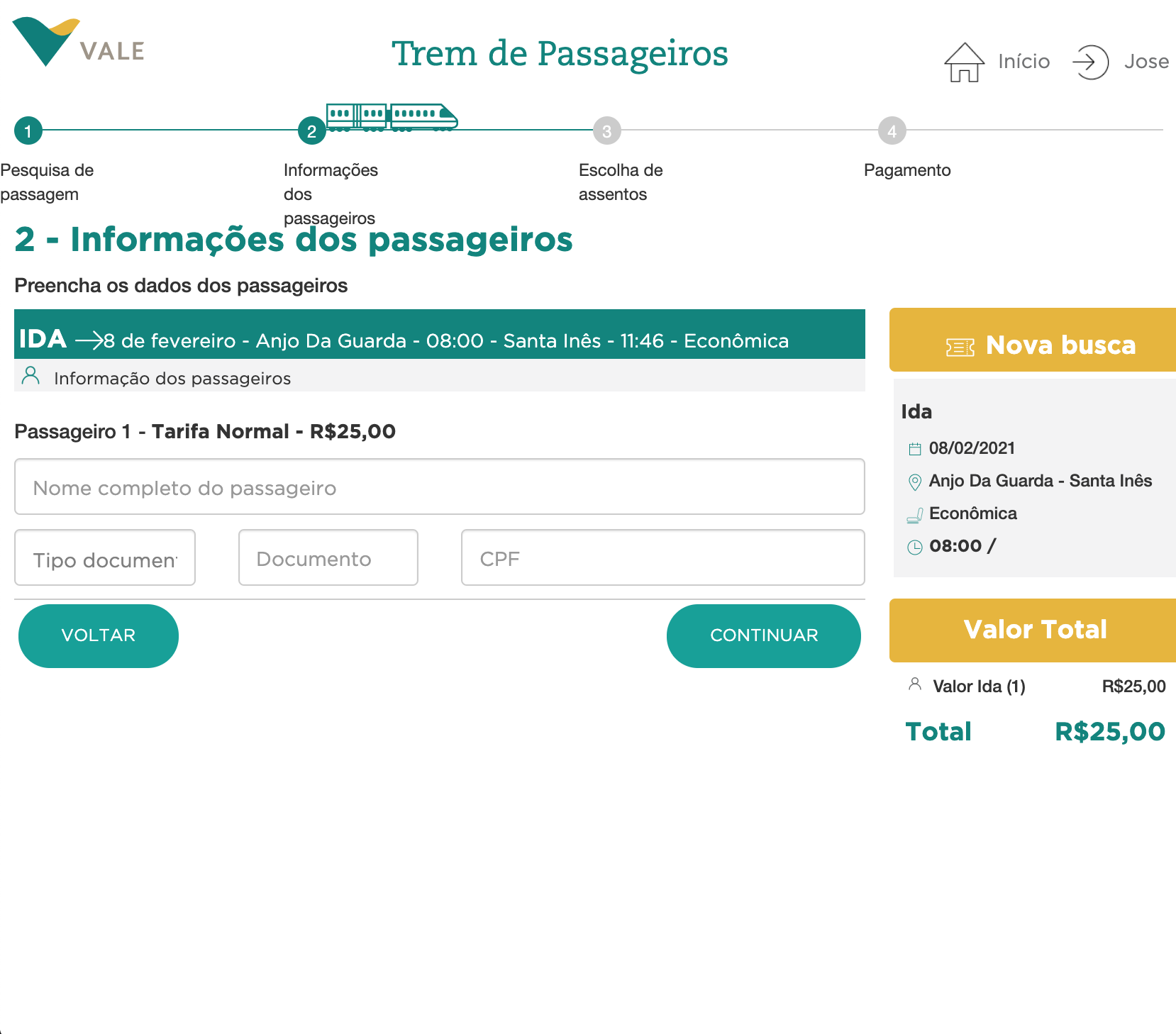 Trem de Passageiros da Estrada de Ferro Carajás no Maranhão e Pará